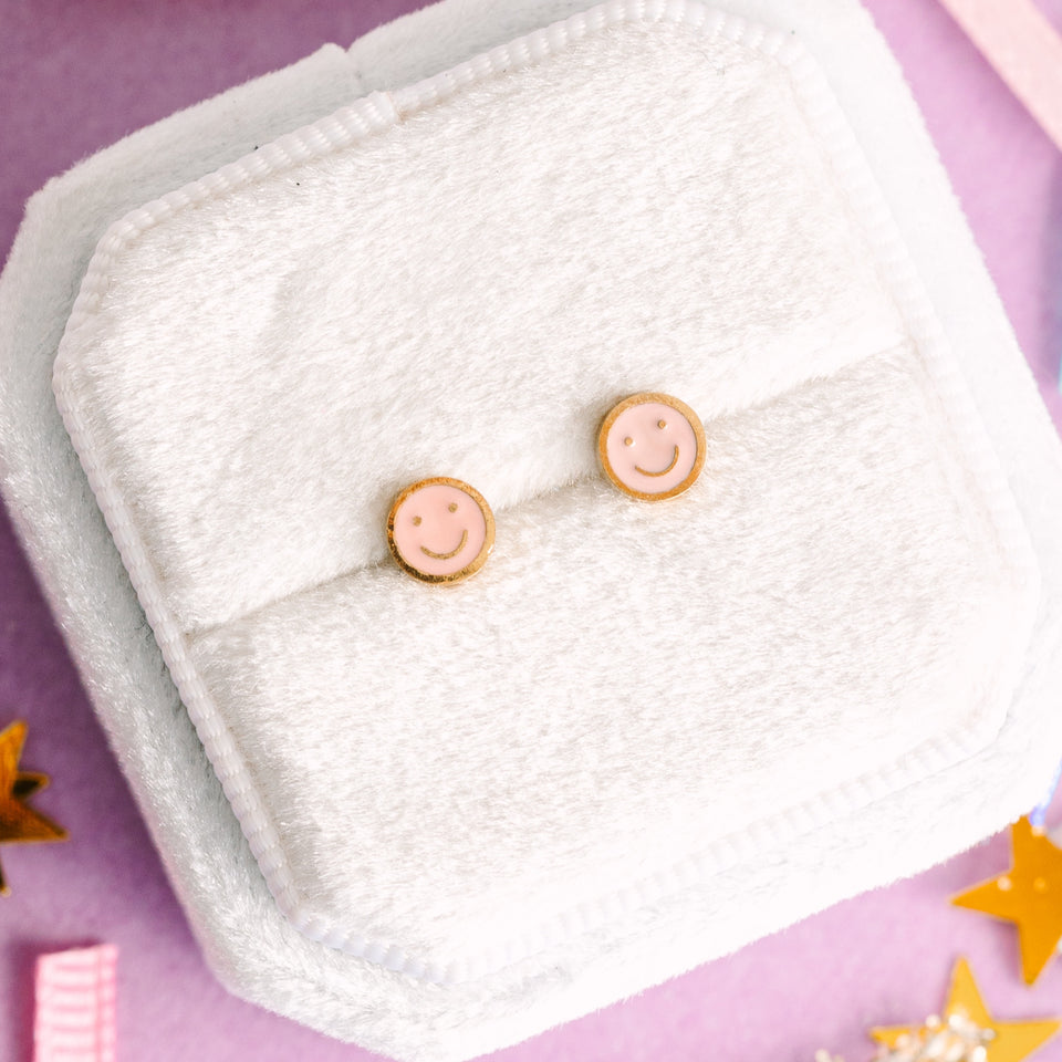 Tiny Smiley: Hypoallergenic Studs for Sensitive Ears